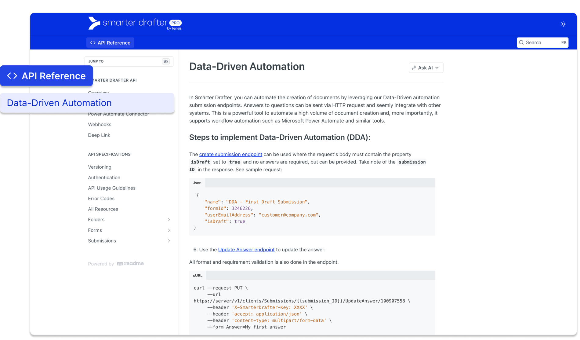 Data-Driven Document Automation